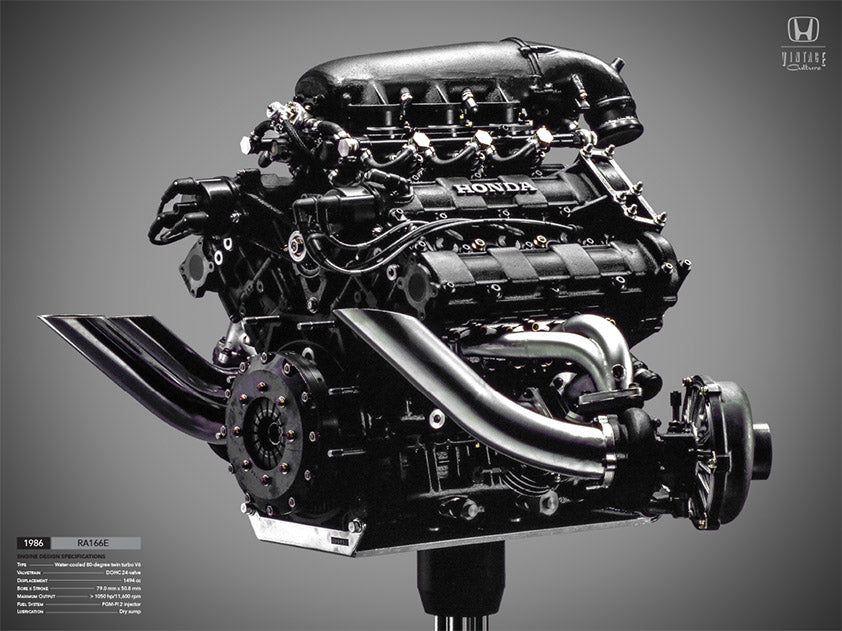 RA166E - Honda V6 Turbo F1 Engine Poster – Vintage Culture