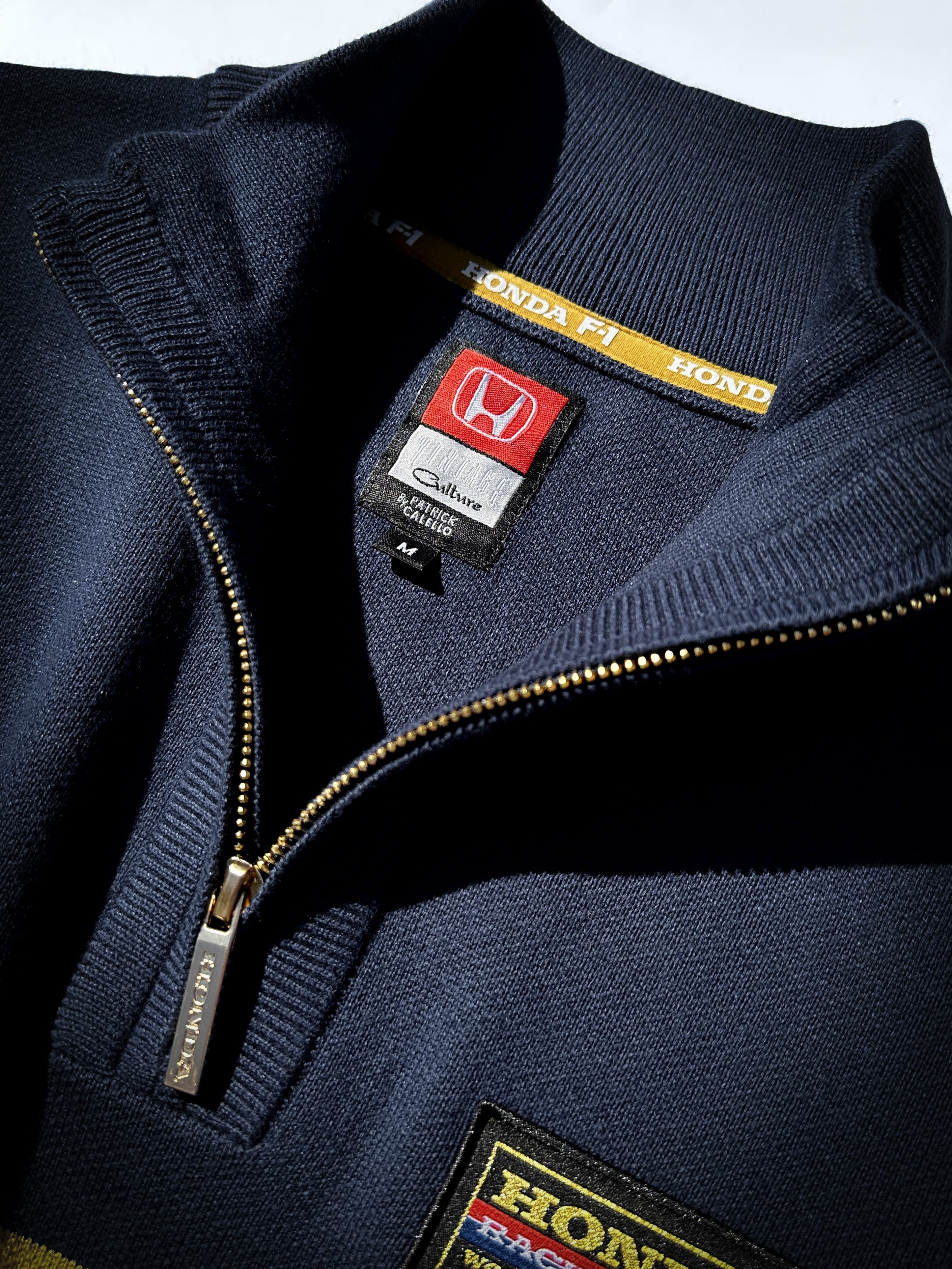 1986 Honda F1 Team 1/4-Zip Sweater (Blue) – Vintage Culture
