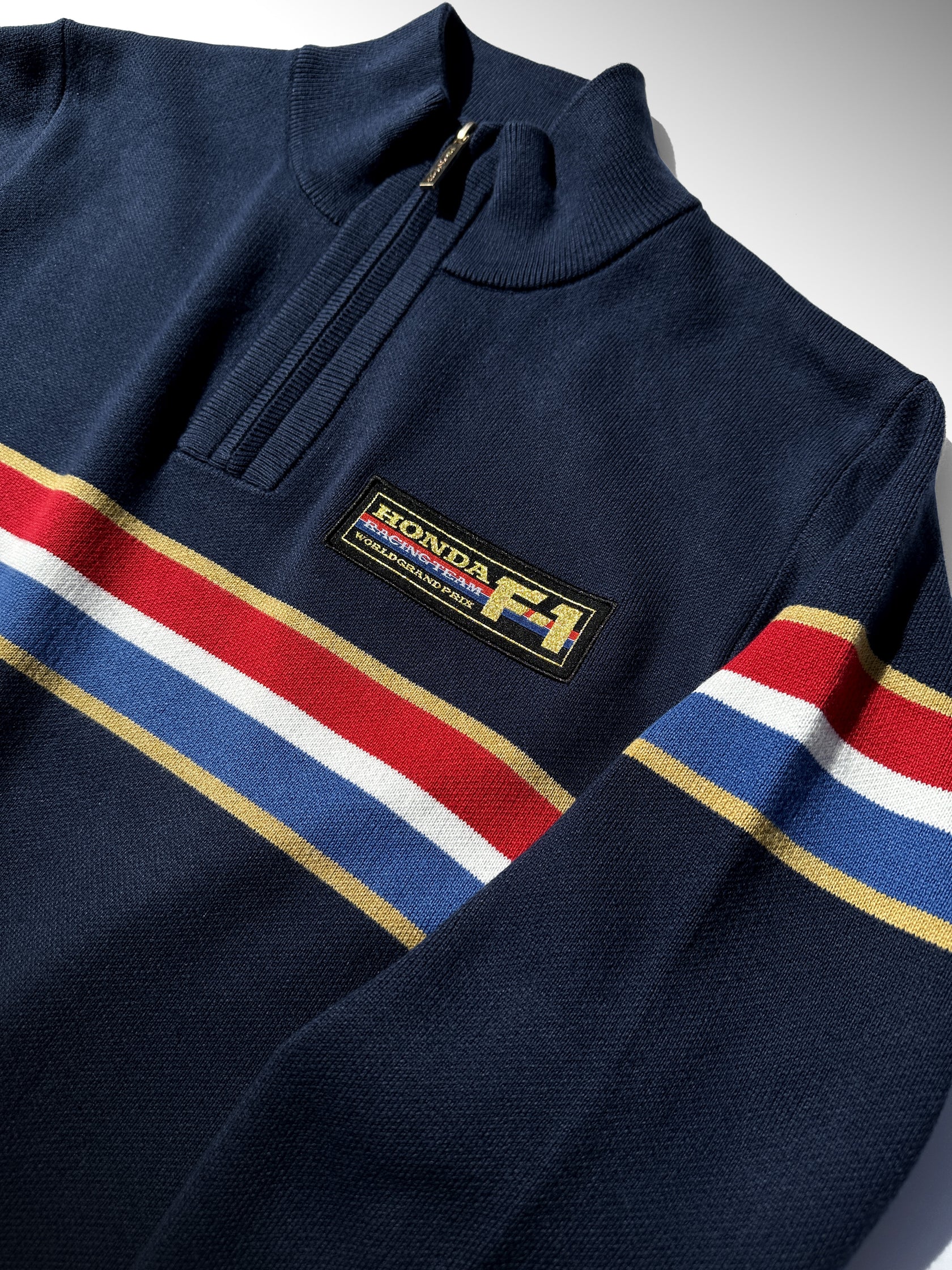 1986 Honda F1 Team 1/4-Zip Sweater (Blue) – Vintage Culture